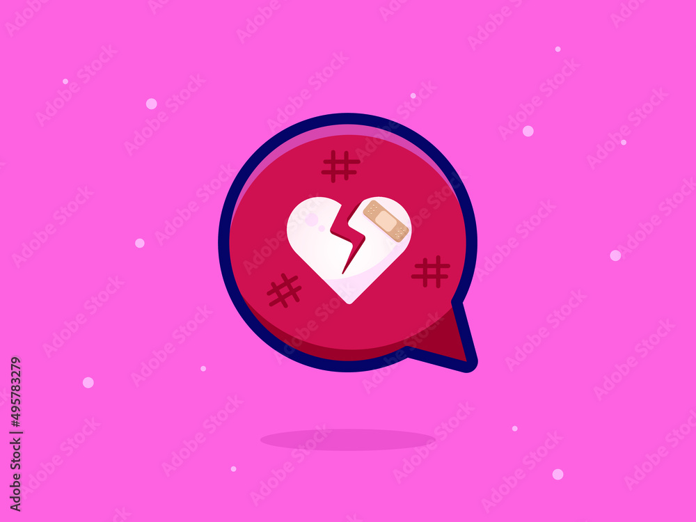 Like instagram vector icon deslike sad sick sorry betrayal heart social ...