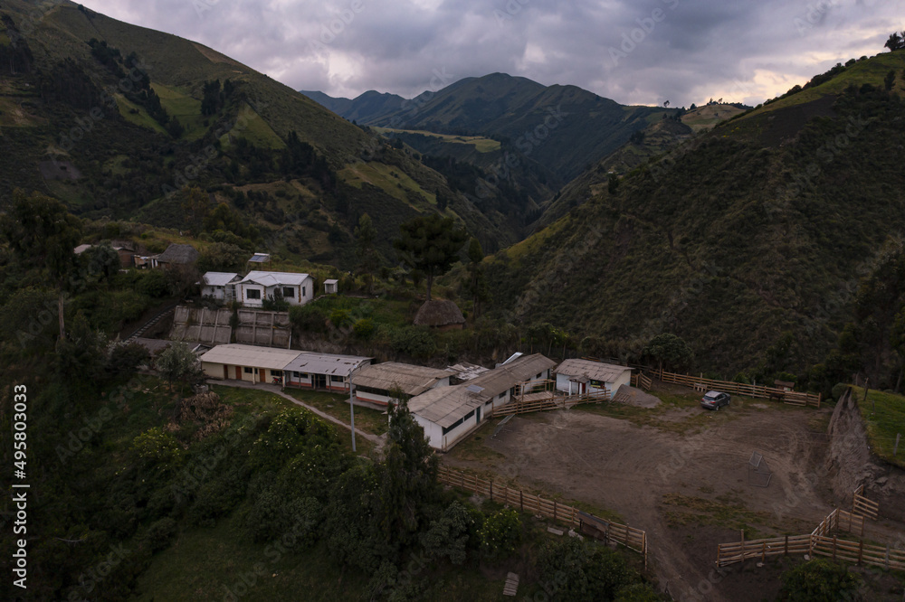 Sangay refuge, the last refuge before starting a 4 day hike to the ...