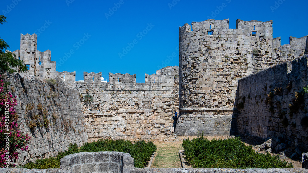 Ancient Palace of the Grand Master of the Knights of Rhodes Stock Photo ...