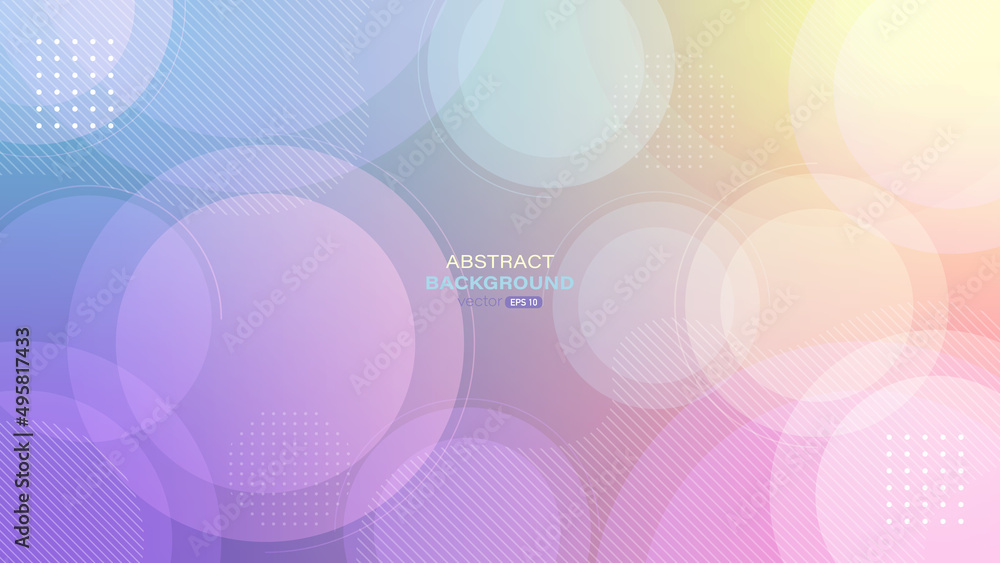Modern pastel abstract background with gradient circle. Vector ...