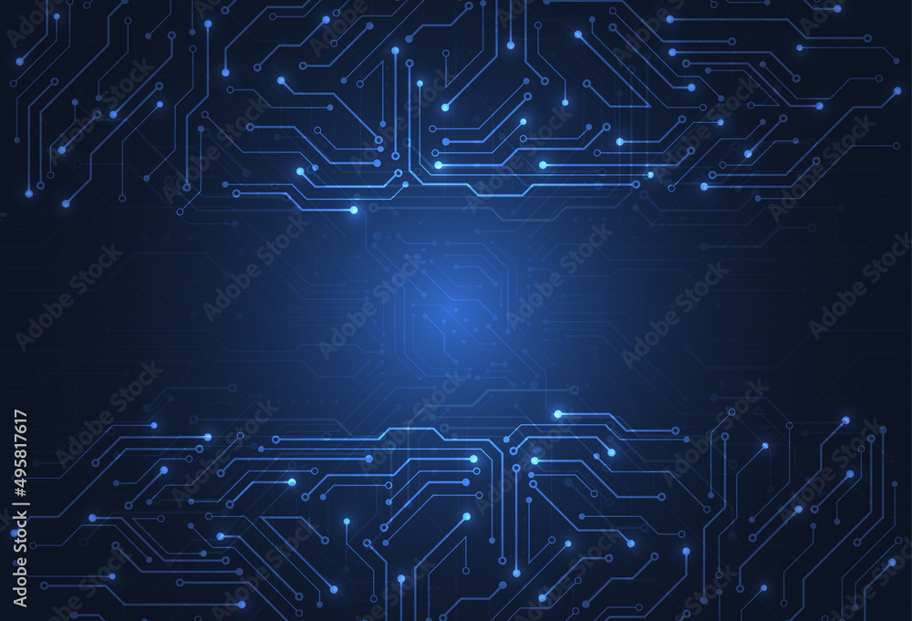 Abstract digital background with technology circuit board texture ...