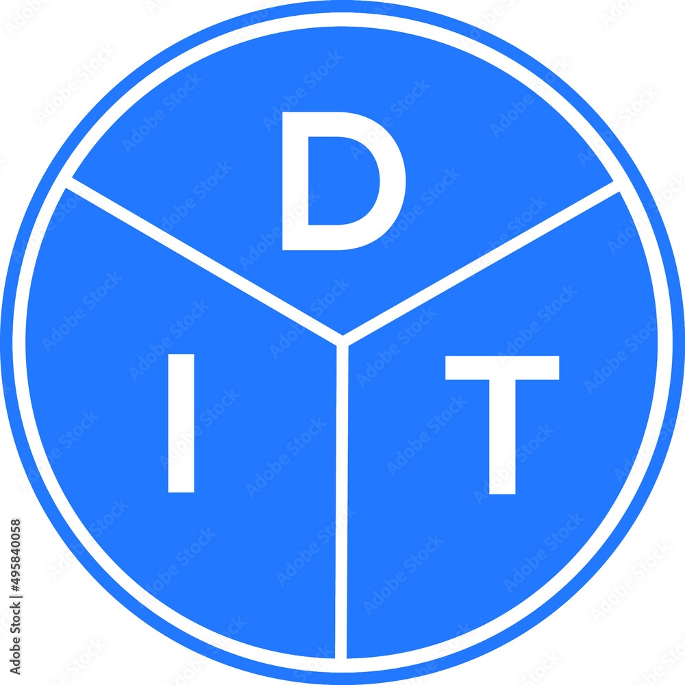 DIT letter logo design on White background. DIT creative Circle letter ... DIT letter logo design on White background. DIT creative Circle letter ...