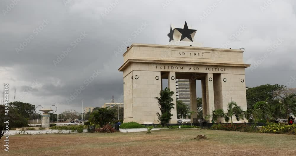 Black Star Freedom Justice Independence Square Accra. Historical ...