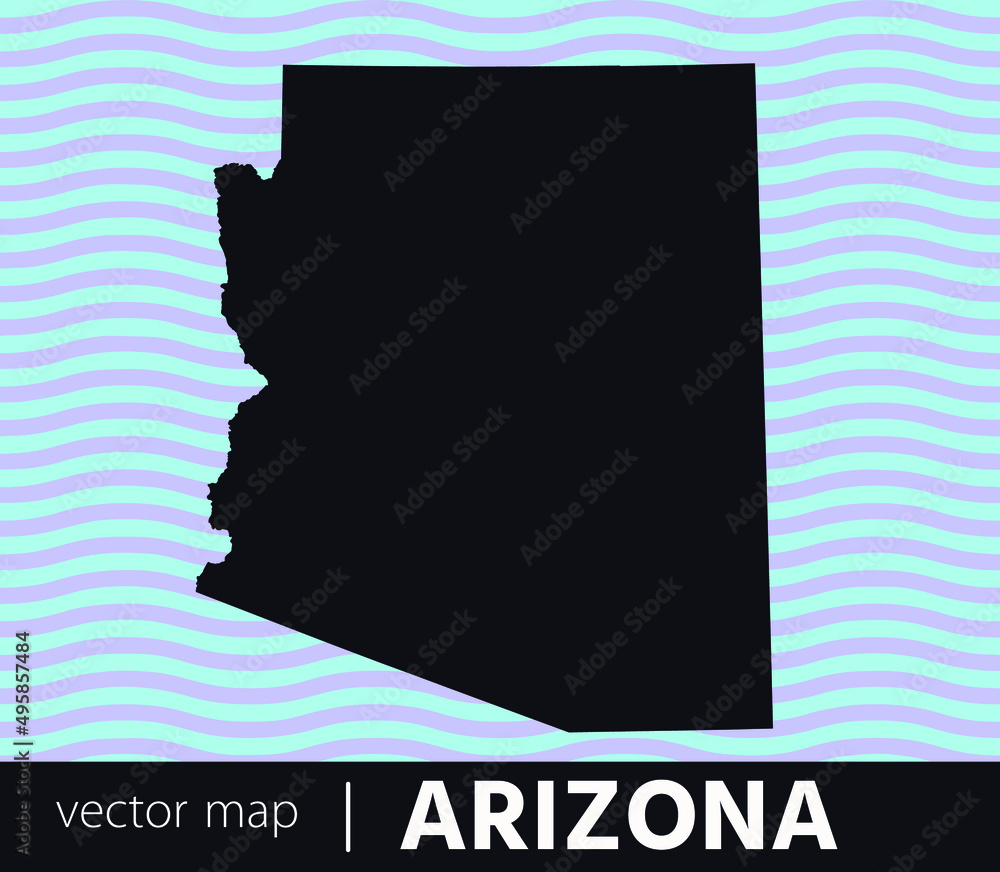 U.S states map. State of Arizona vector map. you can use it for any ...