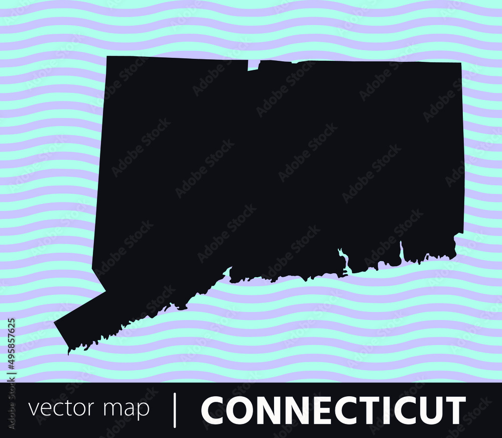 U.S states map. State of Connecticut vector map. you can use it for any ...
