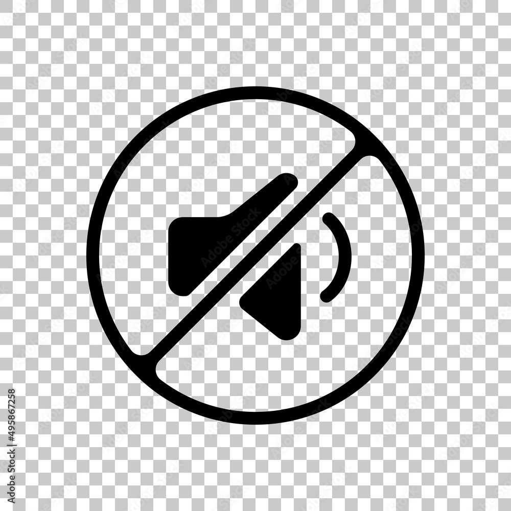 Keeping silence, be quiet, silent please, shhh. Black symbol on ...