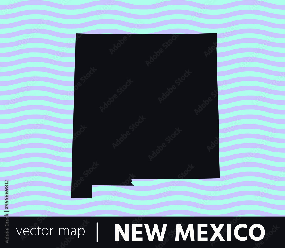 U.S states map. State of New Mexico vector map . you can use it for any ...