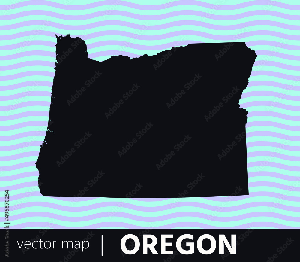 U.S states map. State of Oregon vector map. you can use it for any ...