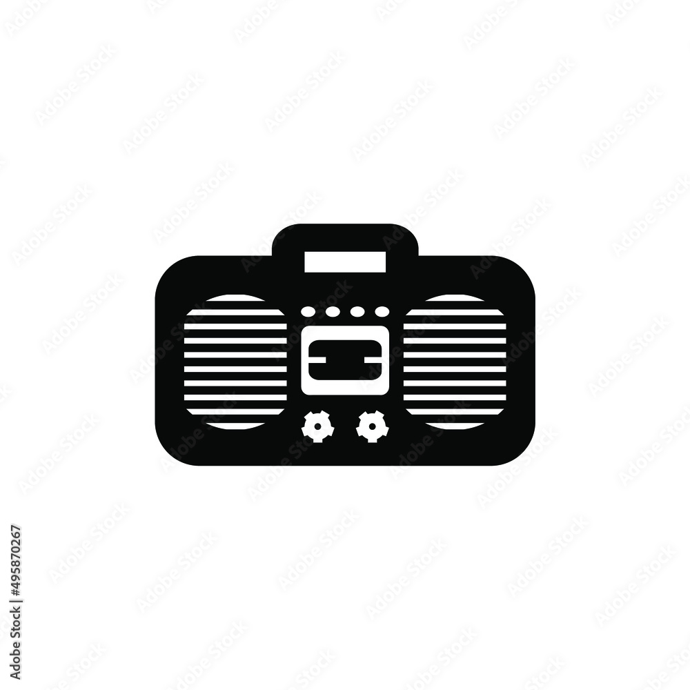 Vector illustration of a tape recorder, perfect for symbols, logos ...