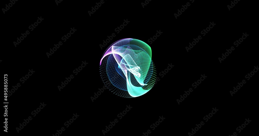 motion graphics abstract 3d particle explosion, fluid animation of ...