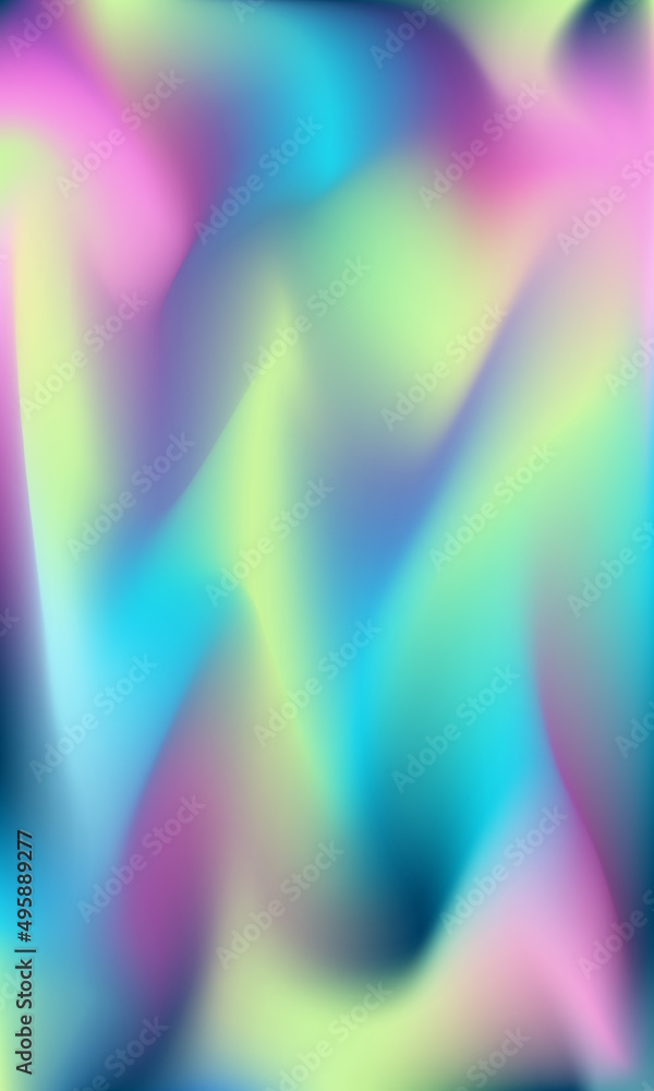 Background of contrasting undulating gradients in cold neon scale. In ...