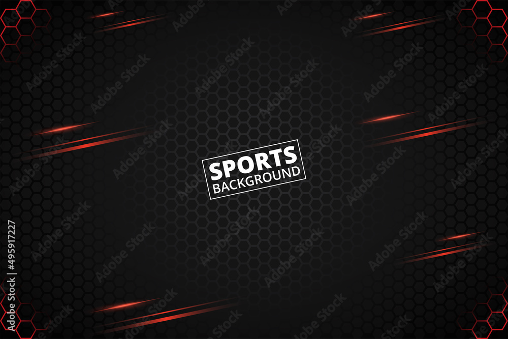 Dark Sports Background in geometric style design. Modern sports ...