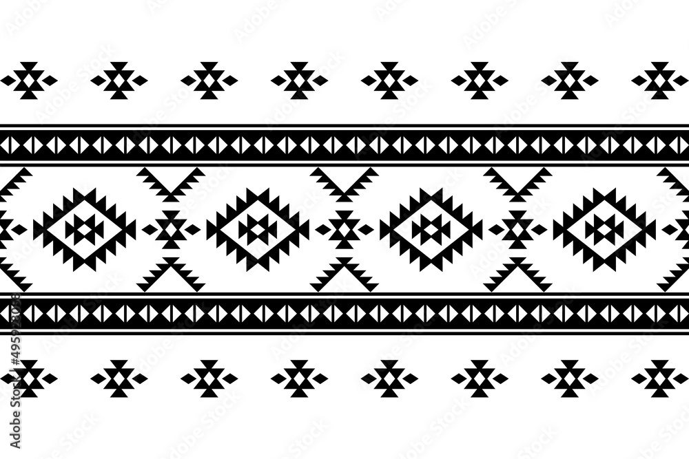 Geometric ethnic oriental seamless pattern traditional Design for ...