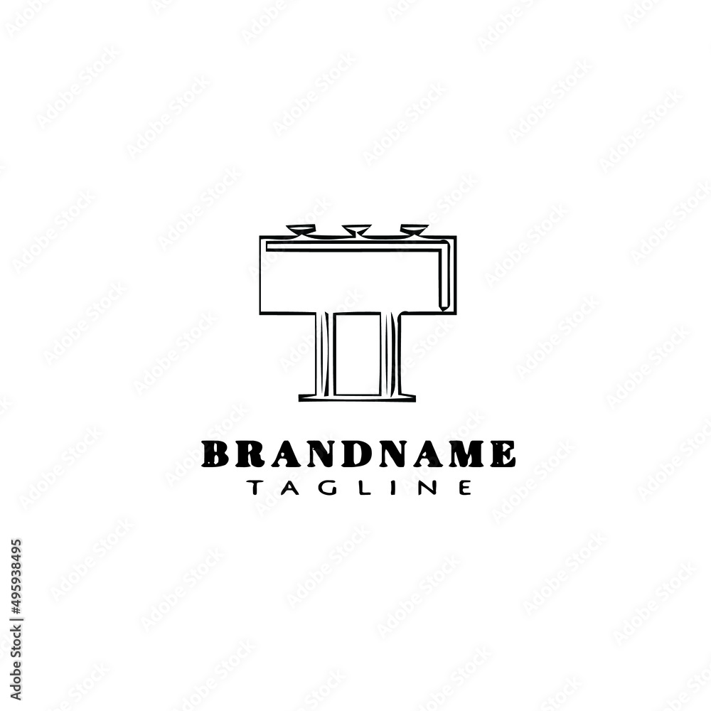 hoarding logo cartoon icon design template black isolated vector ...