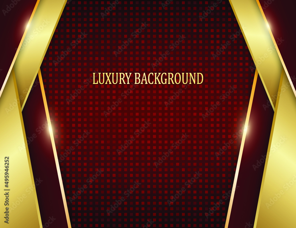 Red and gold luxury background. Vector illustration. Stock Vector ...