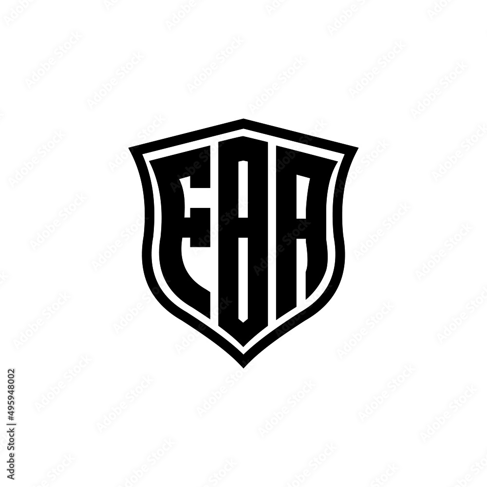 Vettoriale Stock FBA letter logo design with white background in ...