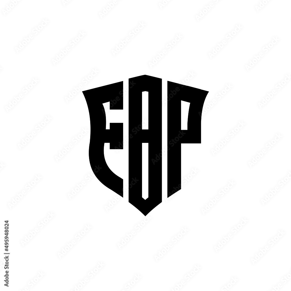 FBP letter logo design with white background in illustrator, cube logo ...