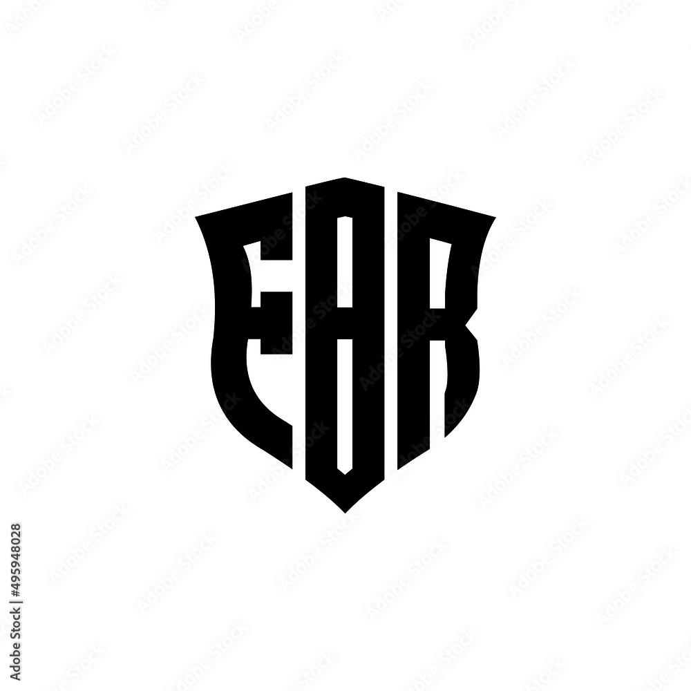 FBR letter logo design with white background in illustrator, cube logo ...