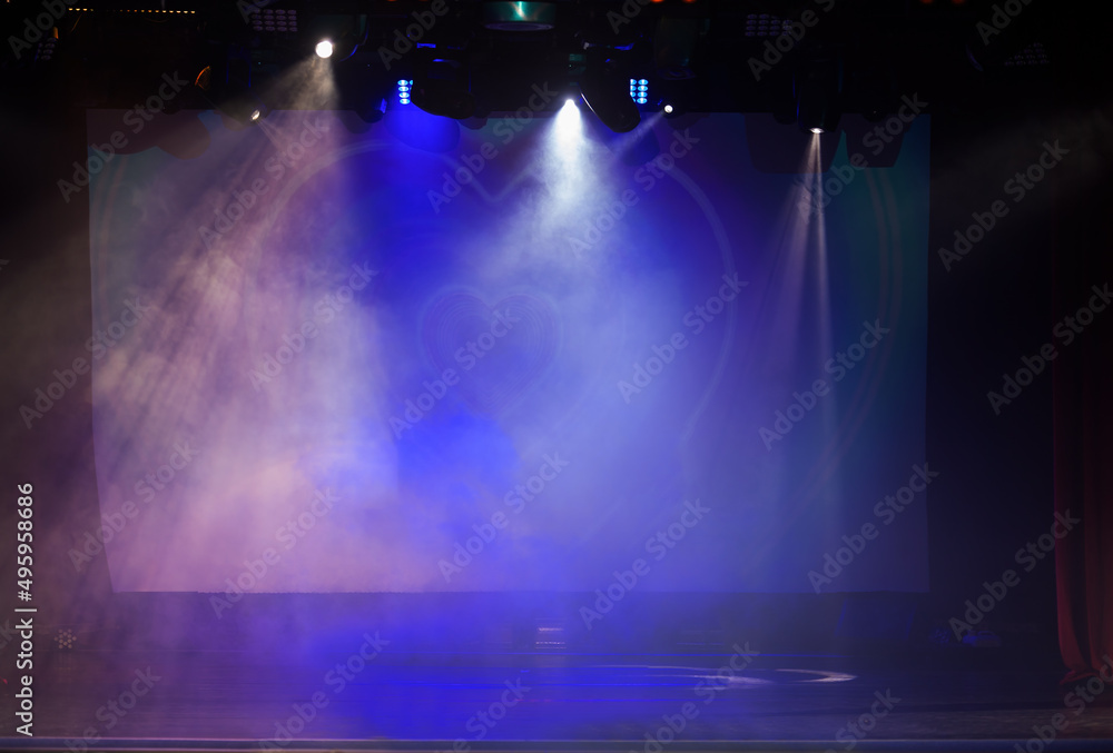 Texture blur and defocus, background for design. Stage light at a ...