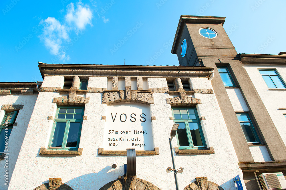 Voss Railway Station during Norway in a Nutshell Tour Stock Photo ...