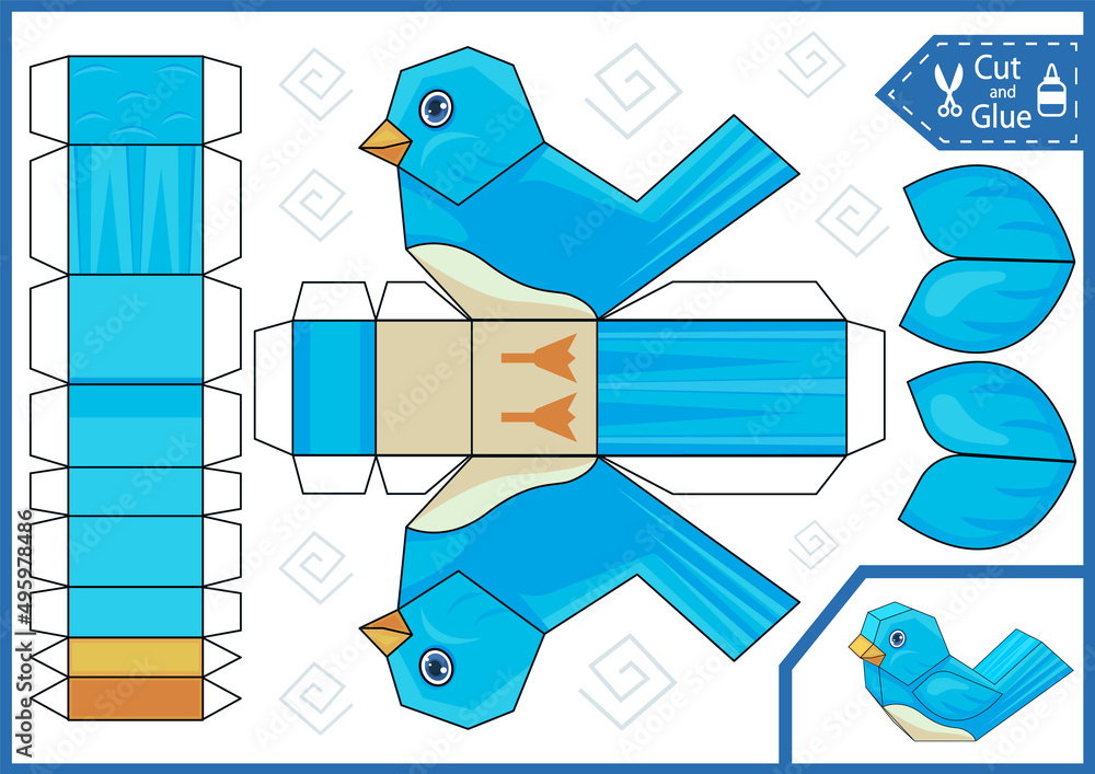 3d Bird Template
