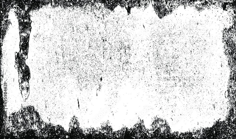 Scratched Frame. Grunge Urban Background Texture Vector. Dust Overlay ...