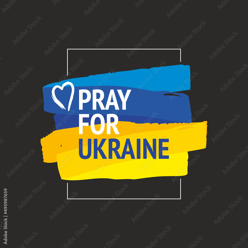 Hand drawn highlighter stripes in colors of ukrainian national flag ...