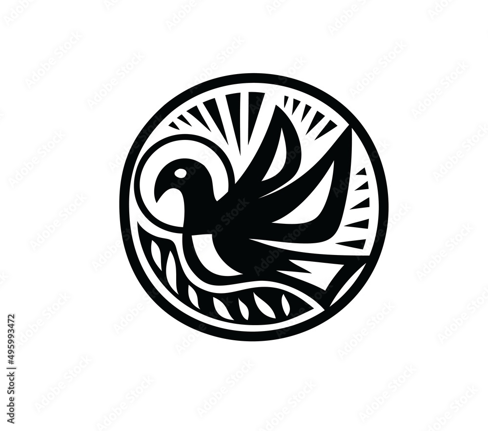 Holy spirit Church Icon, art vector design Stock Vector | Adobe Stock