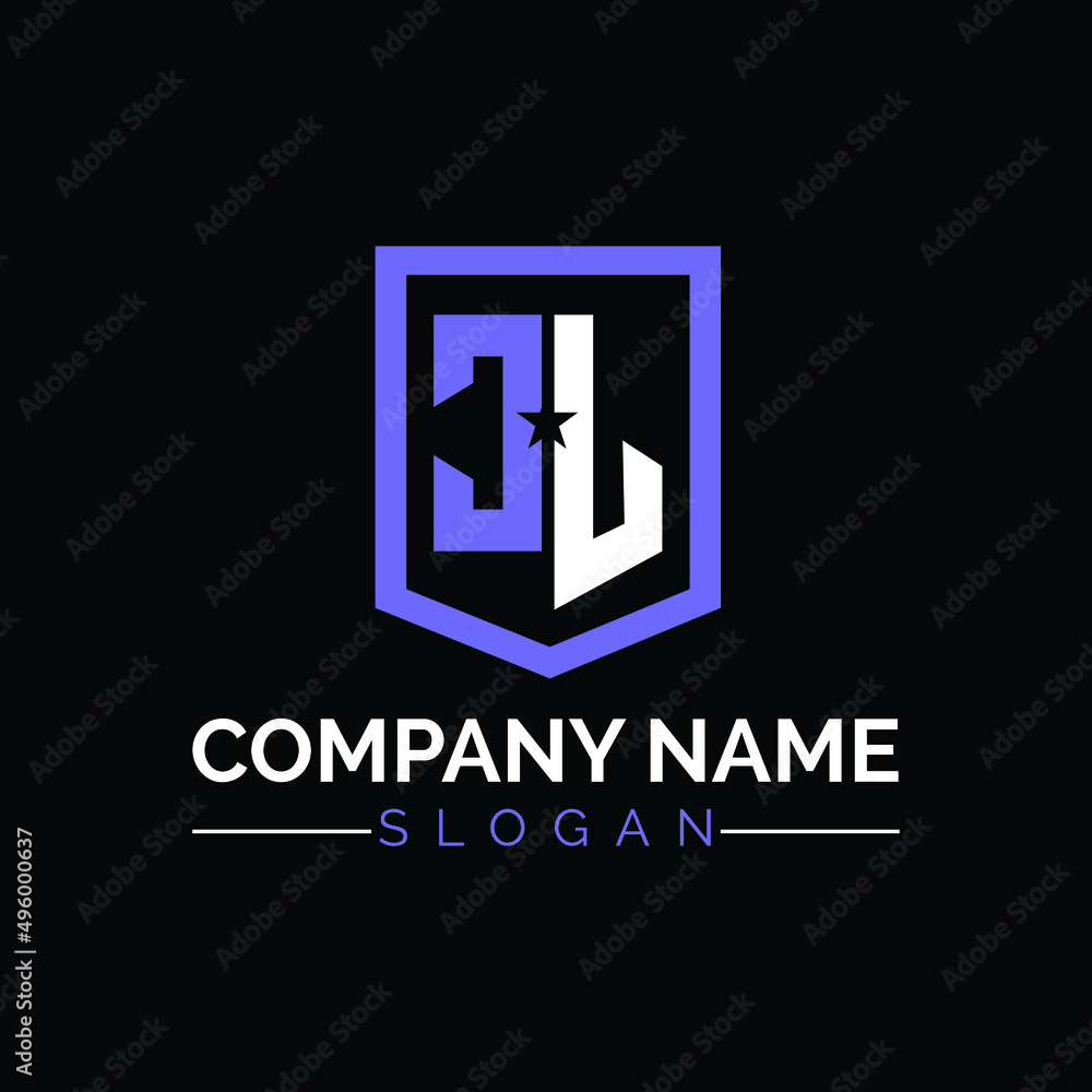 JL LOGO , JL INITIAL , JL ICON. Stock Vector | Adobe Stock