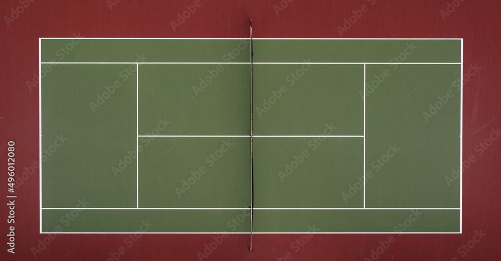 Top down view of a real tennis court Stock Photo | Adobe Stock