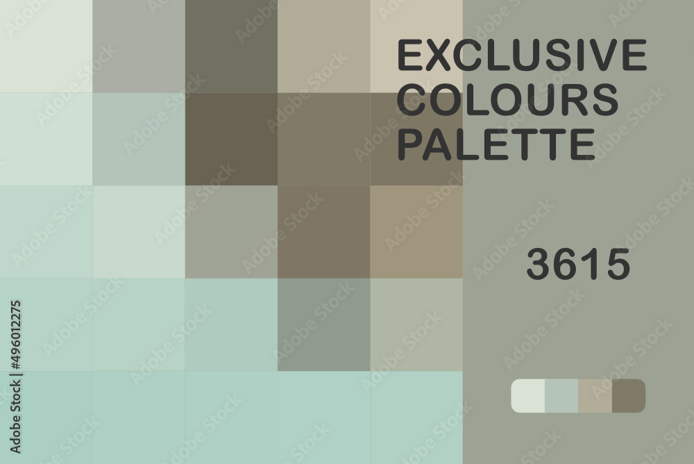 Exclusive Colours Palette 3615 Stock Vector | Adobe Stock