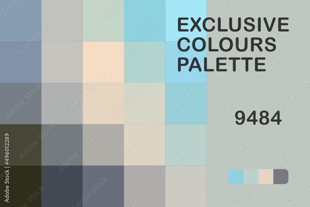 Exclusive Colours Palette 9484 Stock Vector | Adobe Stock
