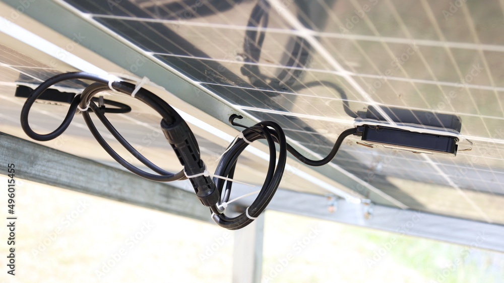 Solar cell connector. Solar PV connector of the solar cell circuit and ...