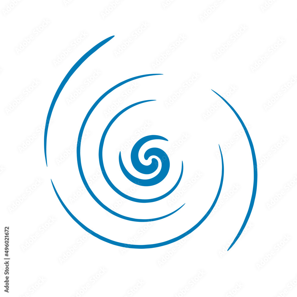 water ripple minimal Logo Icon ripples top view vector illustration ...