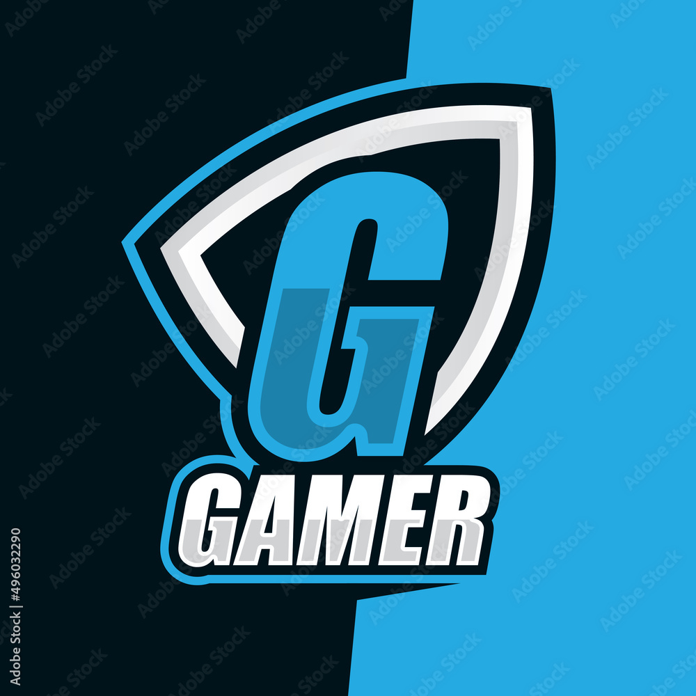 G letter mark Esport logo team, modern simple e sports template font ...