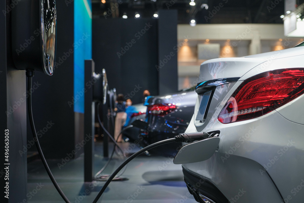 The power supply connects to electric vehicles to charge batteries ...