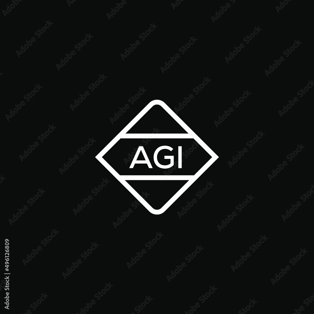 AGI letter design for logo and icon.AGI monogram logo.vector ...