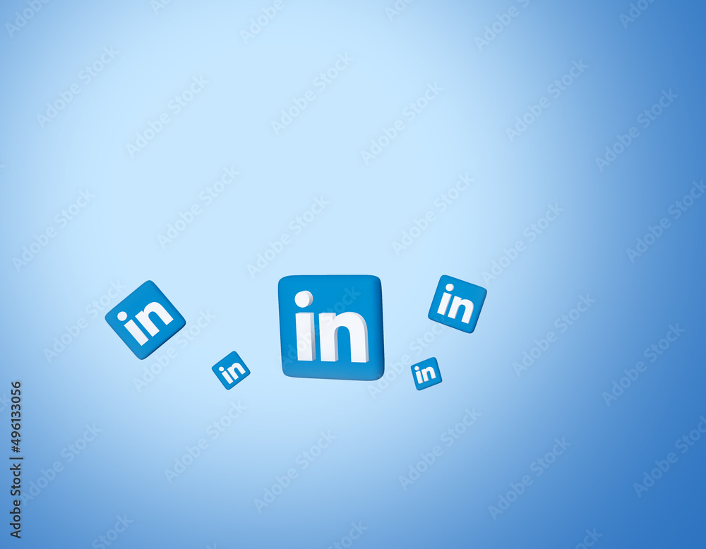 3d linkedin background or banner image Stock Photo | Adobe Stock