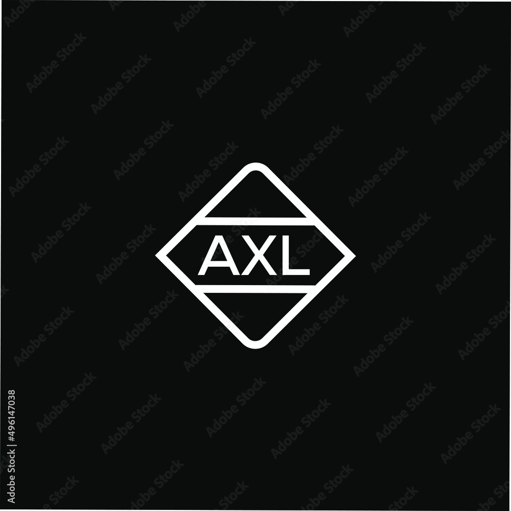 AXL letter design for logo and icon.AXL monogram logo.vector ...