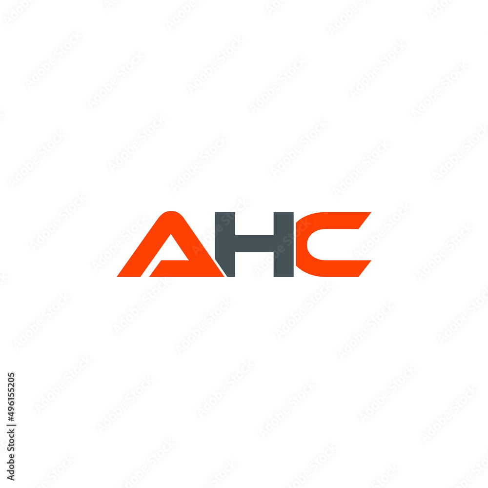 AHC letter design for logo and icon.AHC monogram logo.vector ...