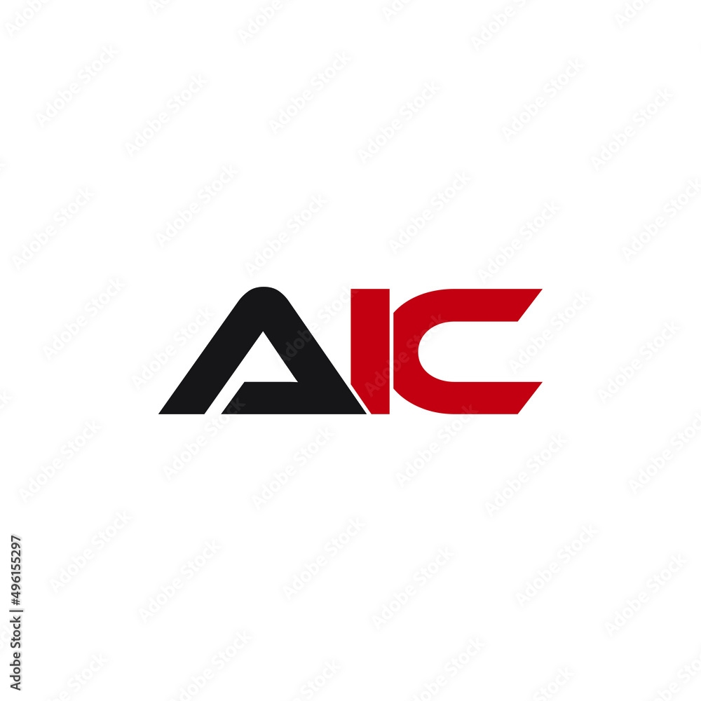AIC letter design for logo and icon.AIC monogram logo.vector ...