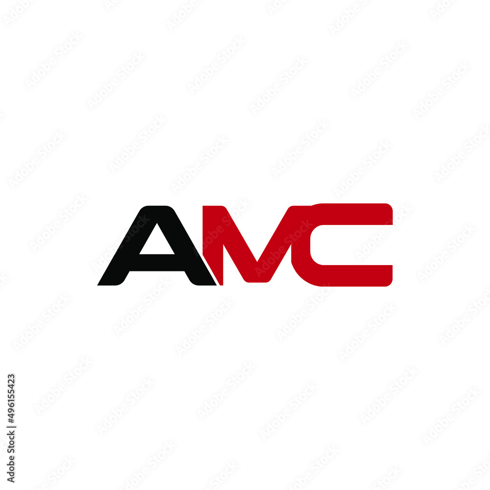 AMC letter design for logo and icon.AMC monogram logo.vector ...