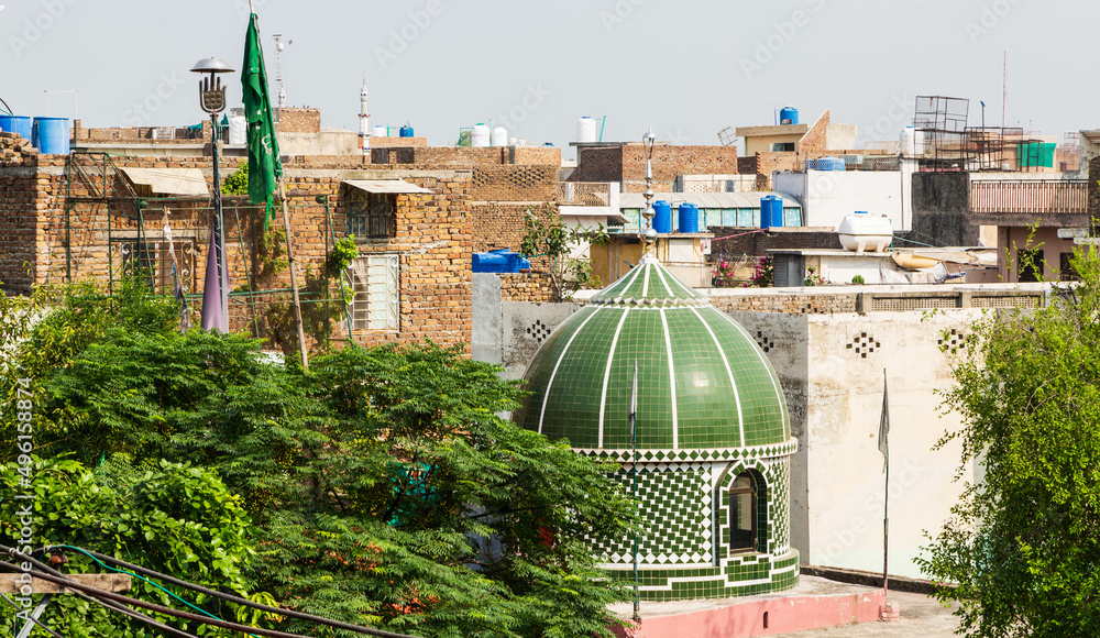 RAWALPINDI, PAKISTAN - September 2021: Aerial view of Rawalpindi town ...