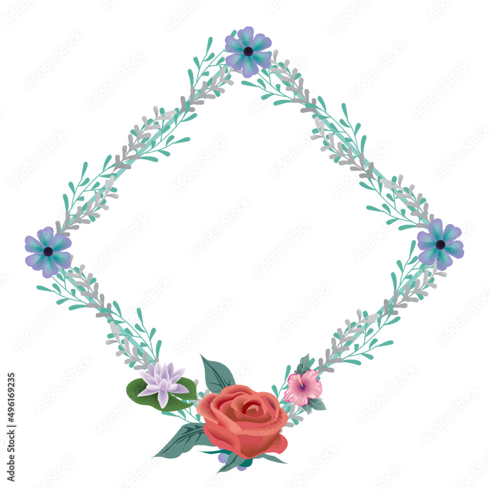 Flower rectangle Photo vector Frame PNG Transparent Background Stock ...
