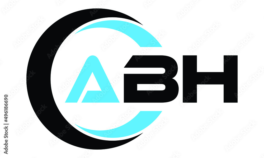 AHB swoosh logo design vector template | monogram logo | abstract logo ...