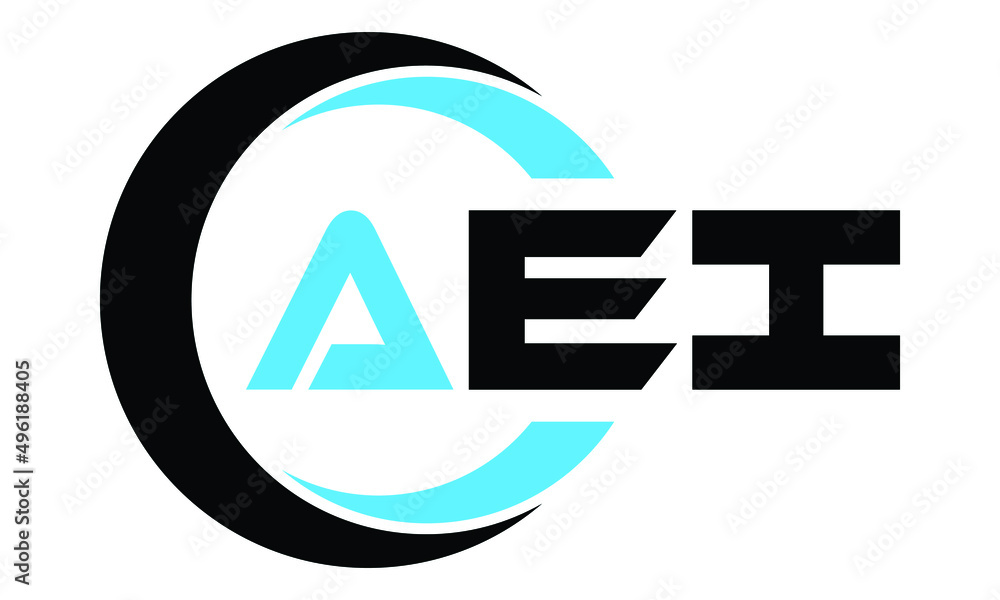 AEI swoosh logo design vector template | monogram logo | abstract logo ...