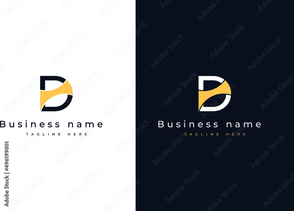 Minimal and Modern initial letter D logo design for Brand identity ...