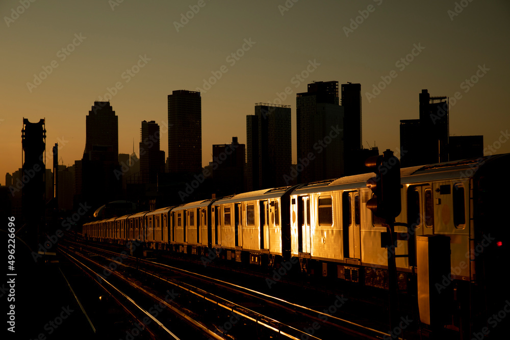 Poster Sunset Subway Train – Wall Art | UkPosters