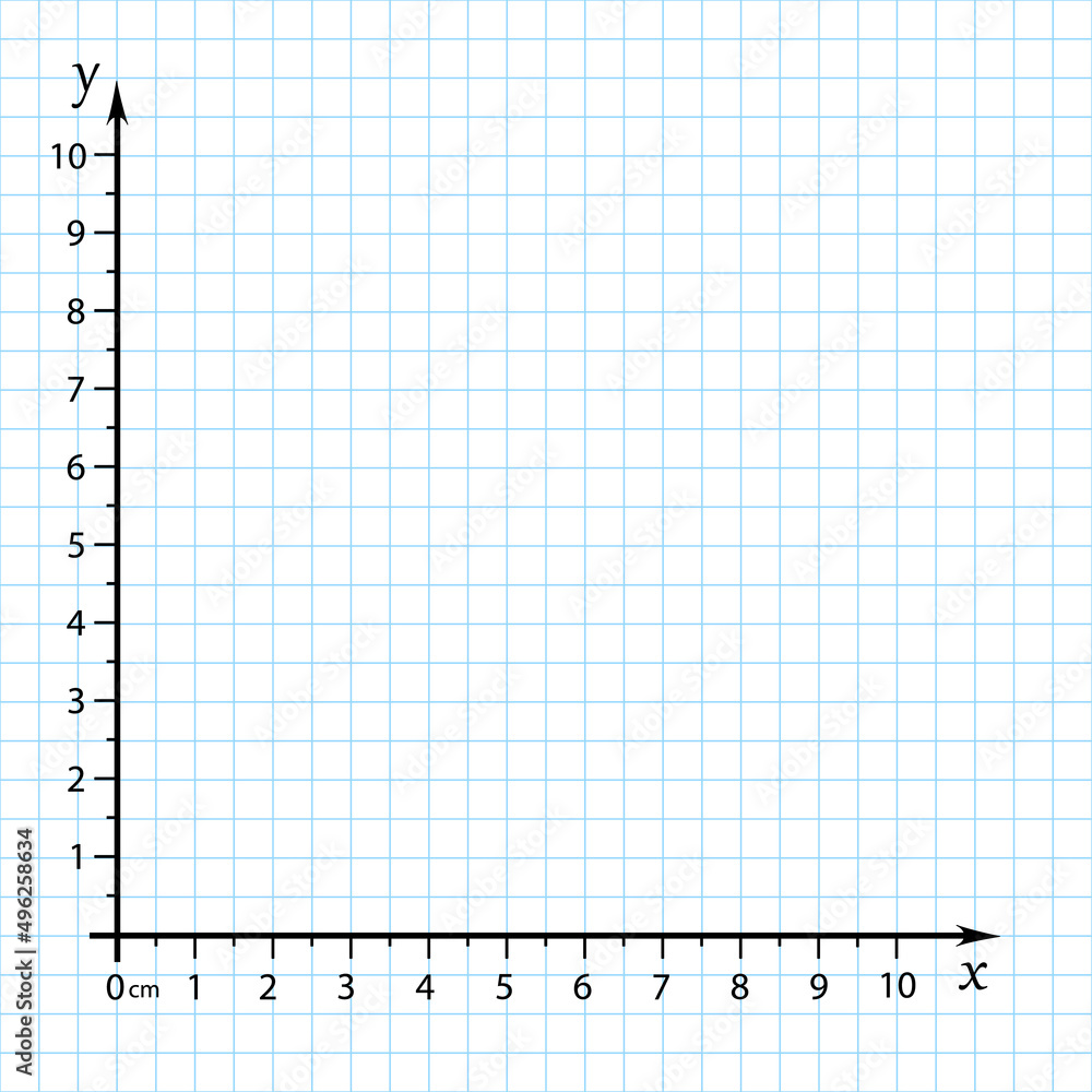 Trigonometrical system of coordinates on graph paper. vector ...