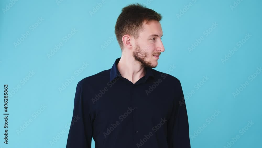 Thumbs up gesture. Approval sign. Right choice. Boomerang motion. Happy ...